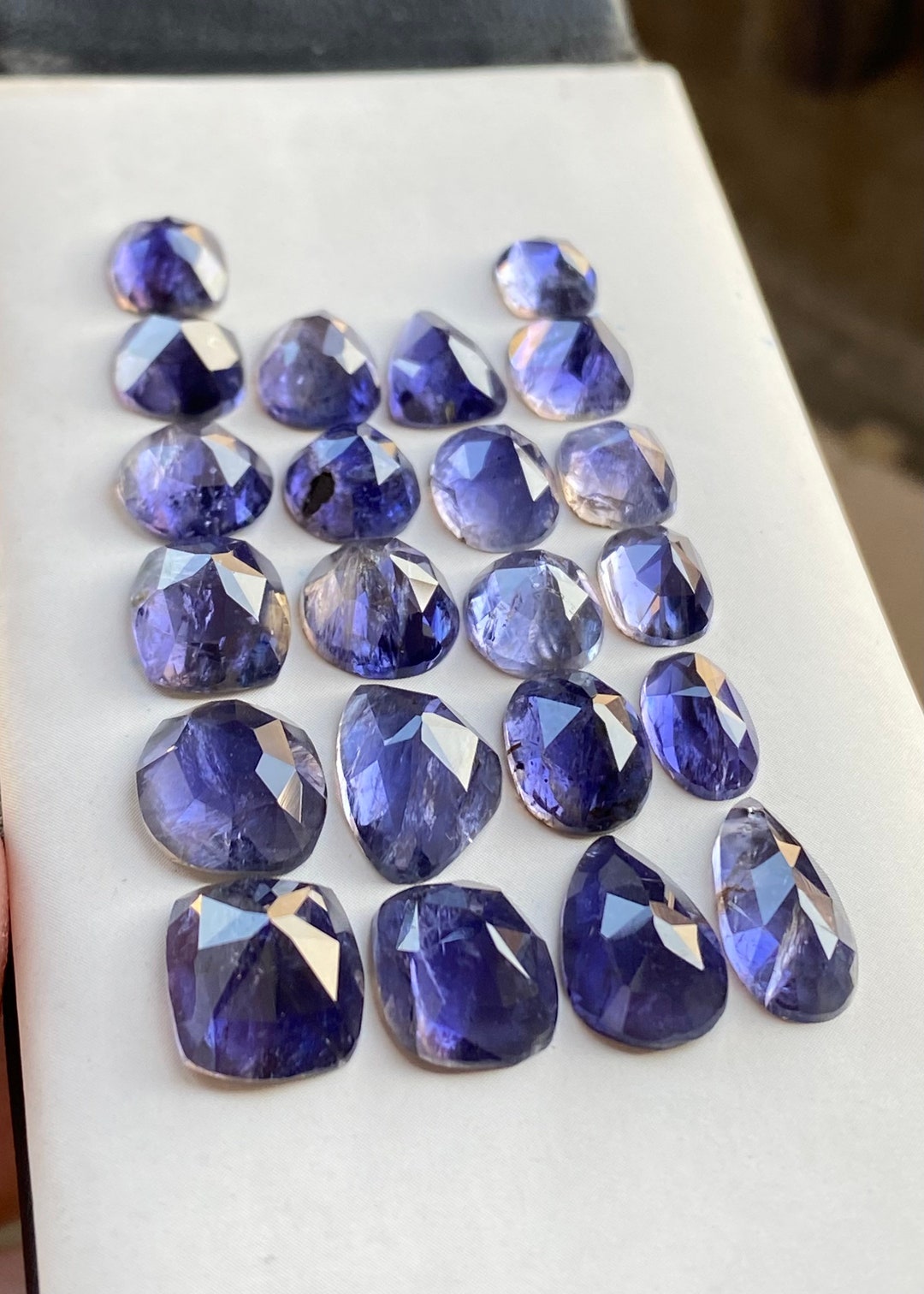 34-carats Natural Blue Color Iolite Rosecut 6.2mm to 11.5mm Long - Etsy