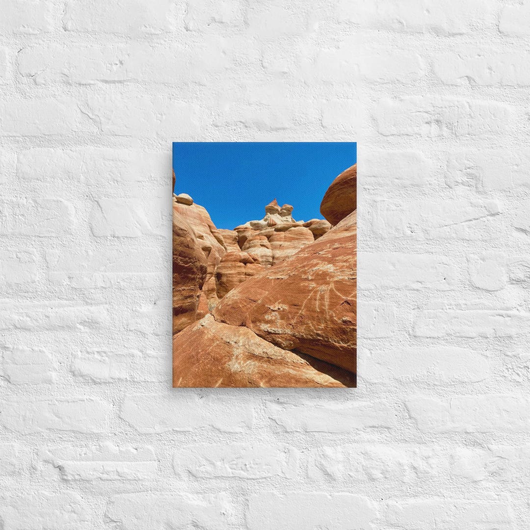 Blue Canyon Red Rock Canvas Print: Hopi Reservation Southwest Desert ...