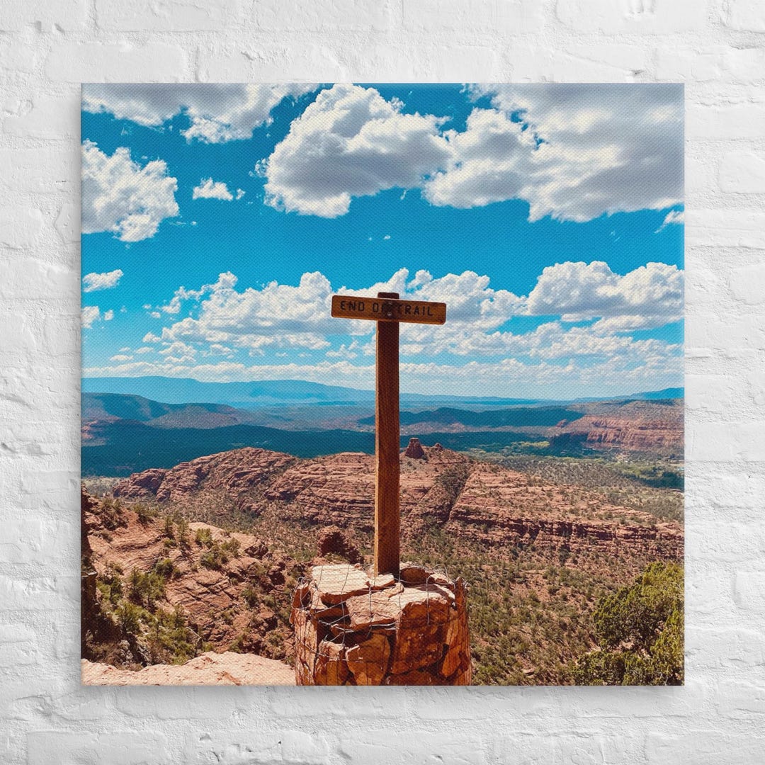 Sedona End of Trail Print – Bell Rock View From Arizona Red Rocks - Etsy