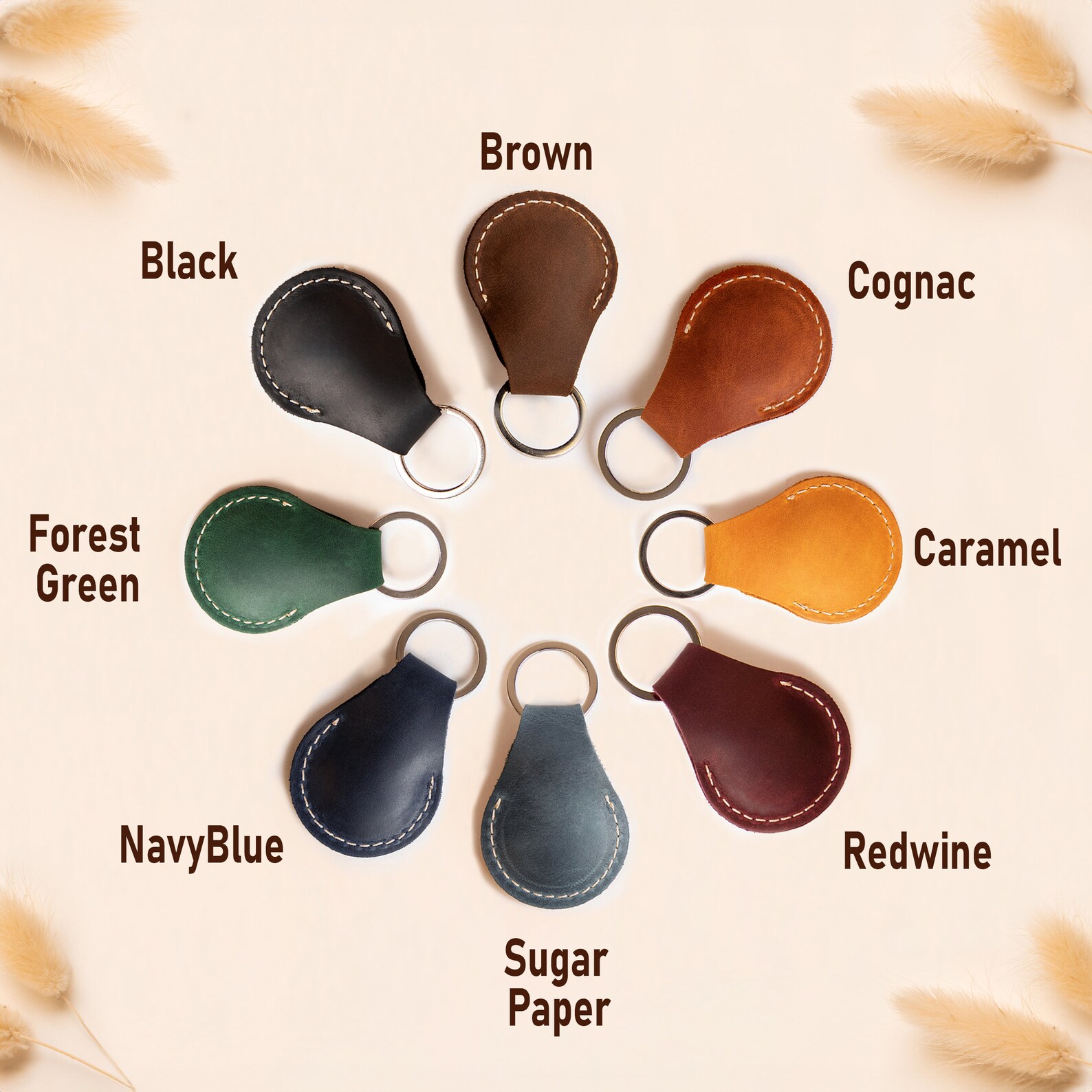 Leather Air Tag Keychain, Apple Tag Keychain, Leather Air Tag Keychain ...