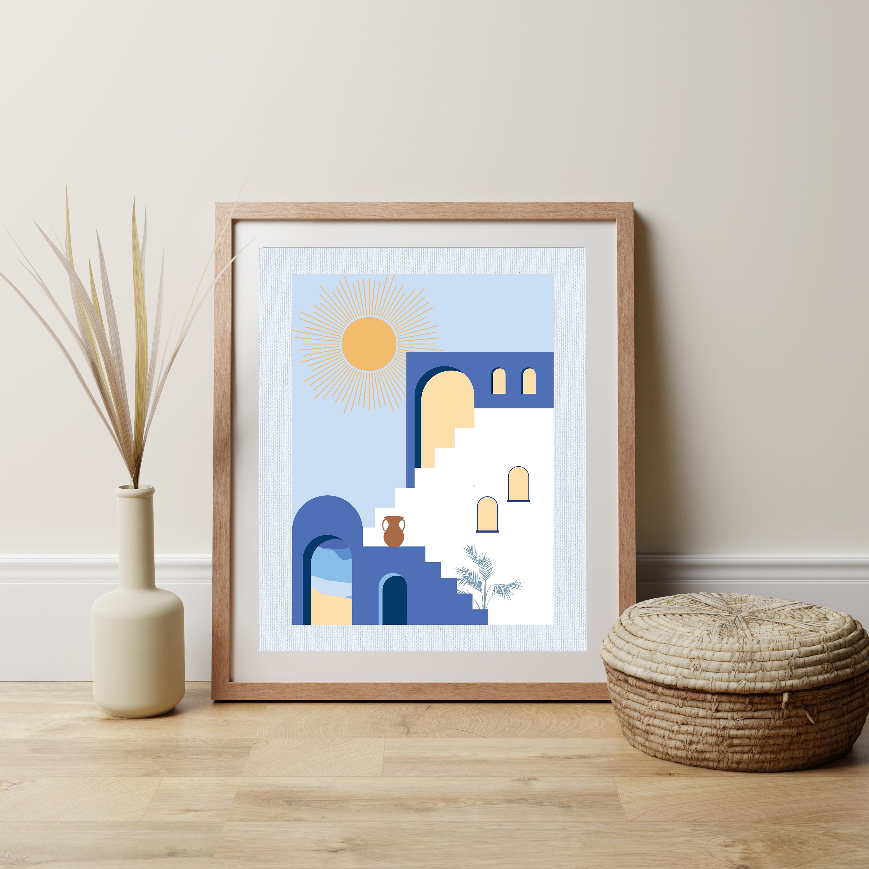 Greek Boho Wall Art , Bundle of 7 Digital Prints, Greek Home Decoration ...