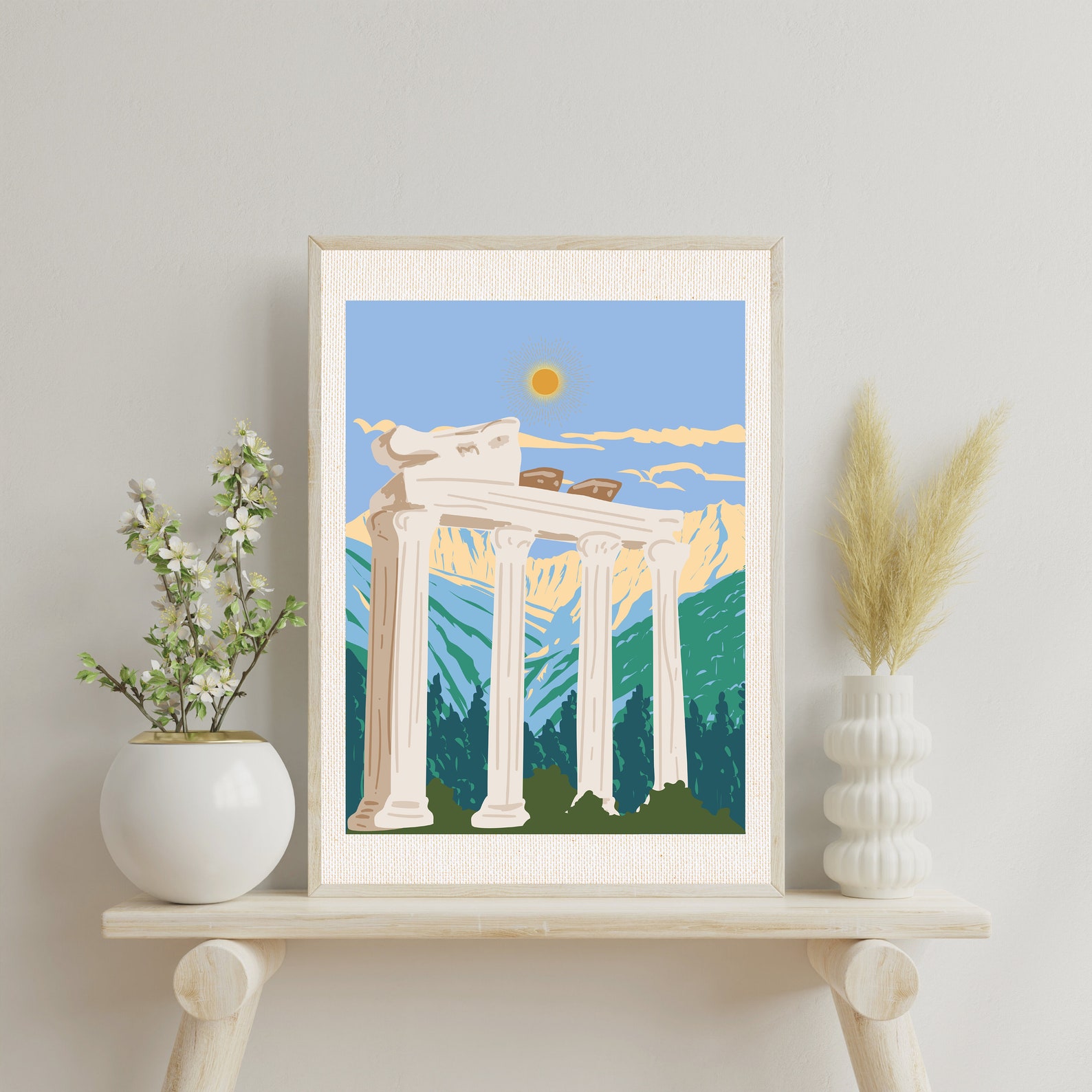 Greek Boho Wall Art , Bundle of 7 Digital Prints, Greek Home Decoration ...