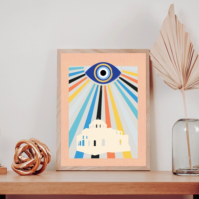 Greek Boho Wall Art , Bundle of 7 Digital Prints, Greek Home Decoration ...