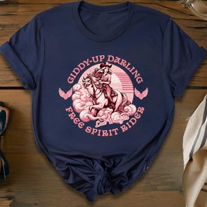 Giddy up Darling PNG | Vintage Western Cowgirl Design | Free Spirit ...