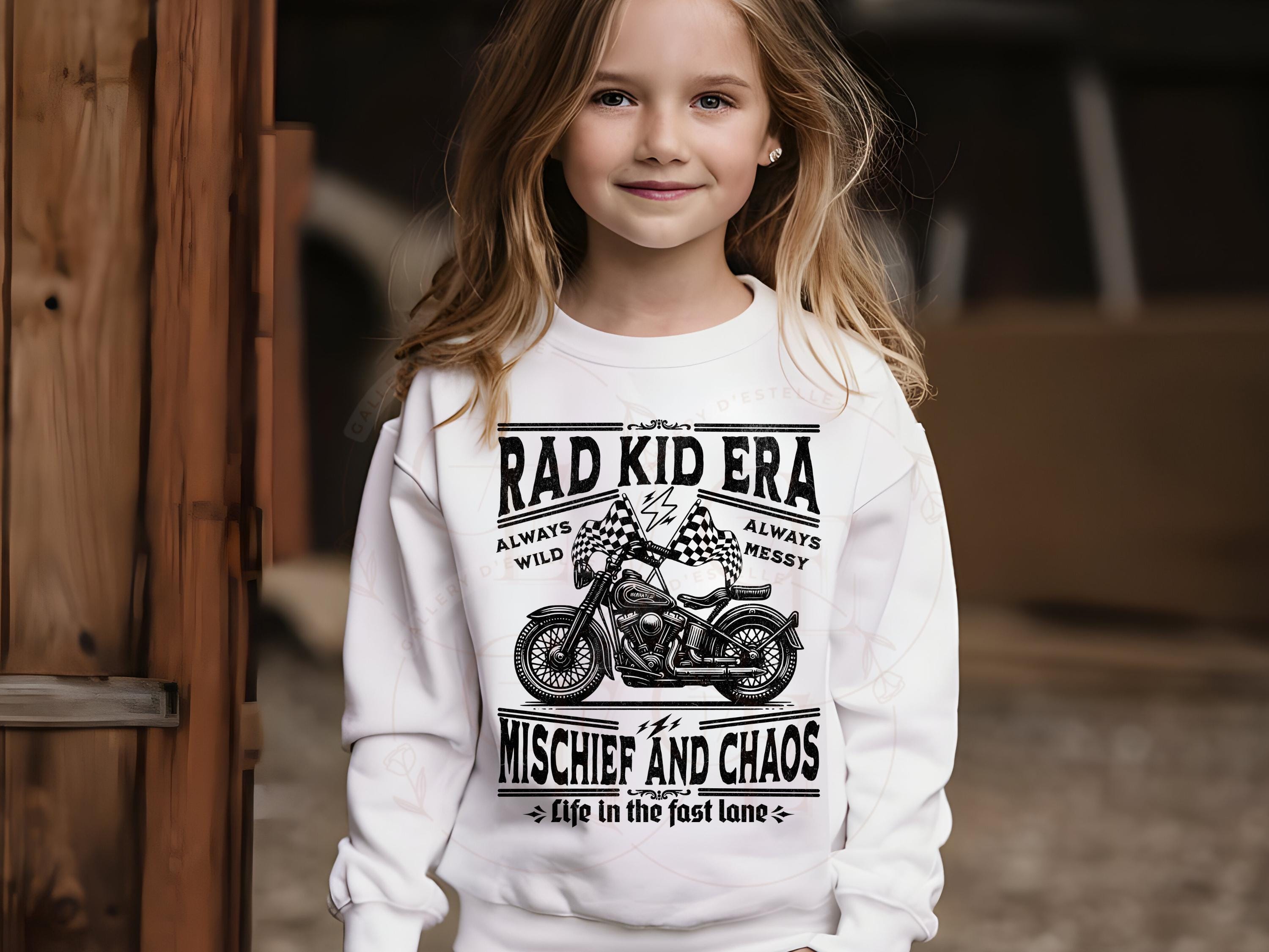 Rad Kid Era PNG, Mischief and Chaos Art, Vintage Rebel Biker Kid ...