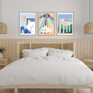 Greek Boho Wall Art | Bundle of 7 Digital Prints, Greek Home Decoration ...