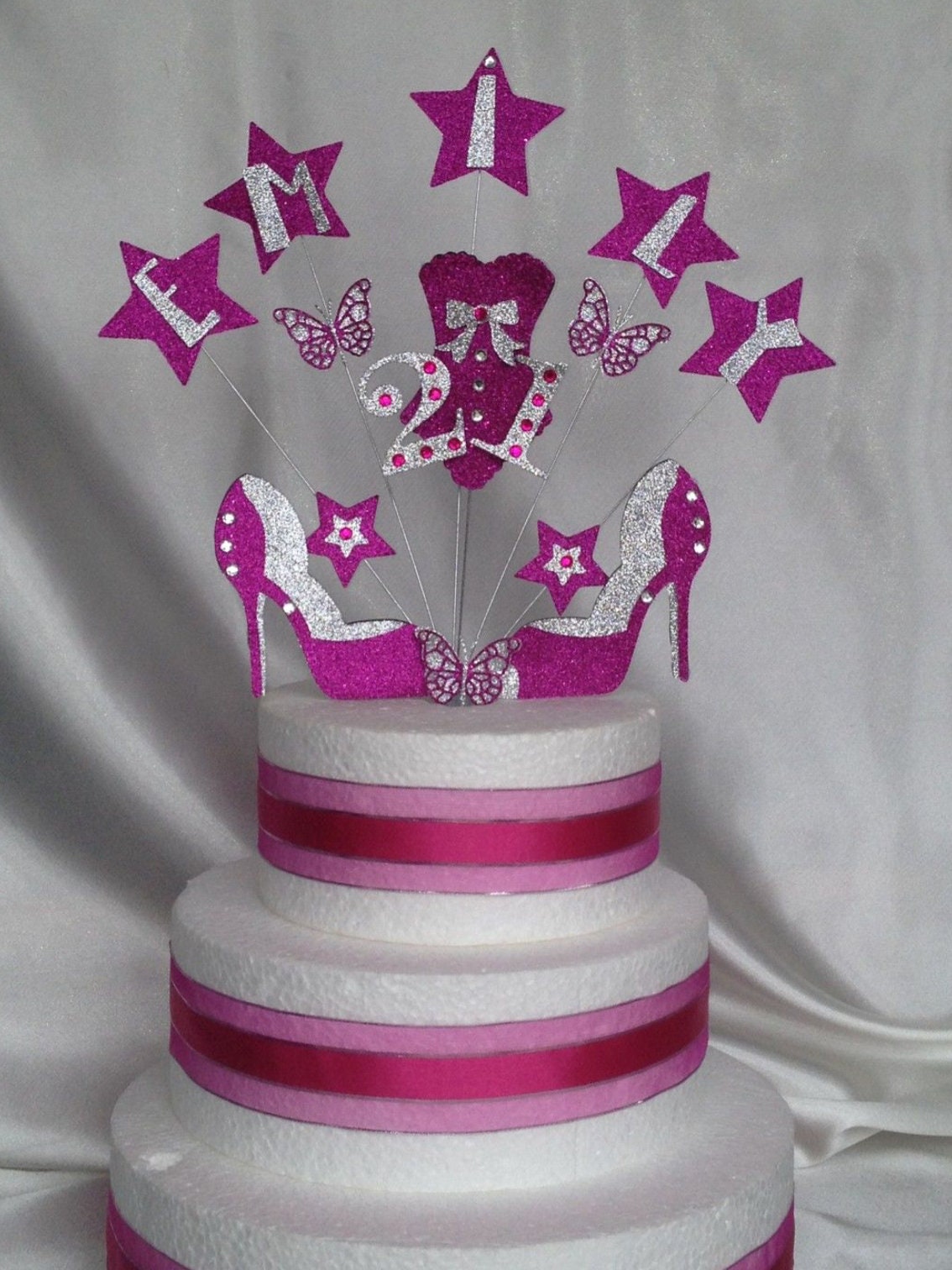 Personalised Basque and High Heel Stiletto Shoe Happy Birthday - Etsy