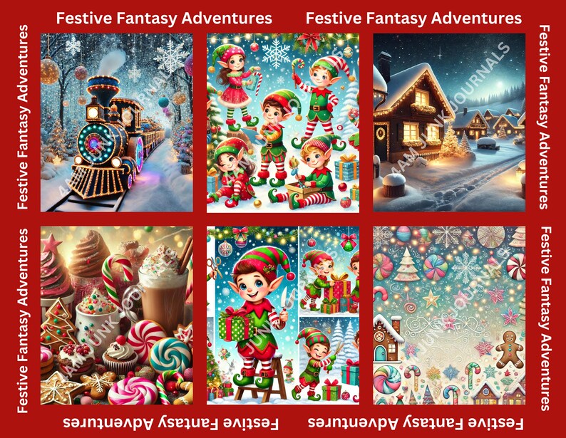 Festive Fantasy Adventures: 48 Whimsical Winter Images & Tags for ...