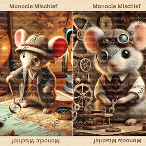 Monocle Mischief: A Curious Critter Collection - 16 File Digital ...