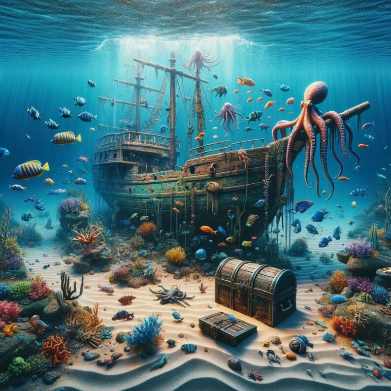 Ocean Wonders: Collage With Christie #8 Collection - 15-page Digital ...