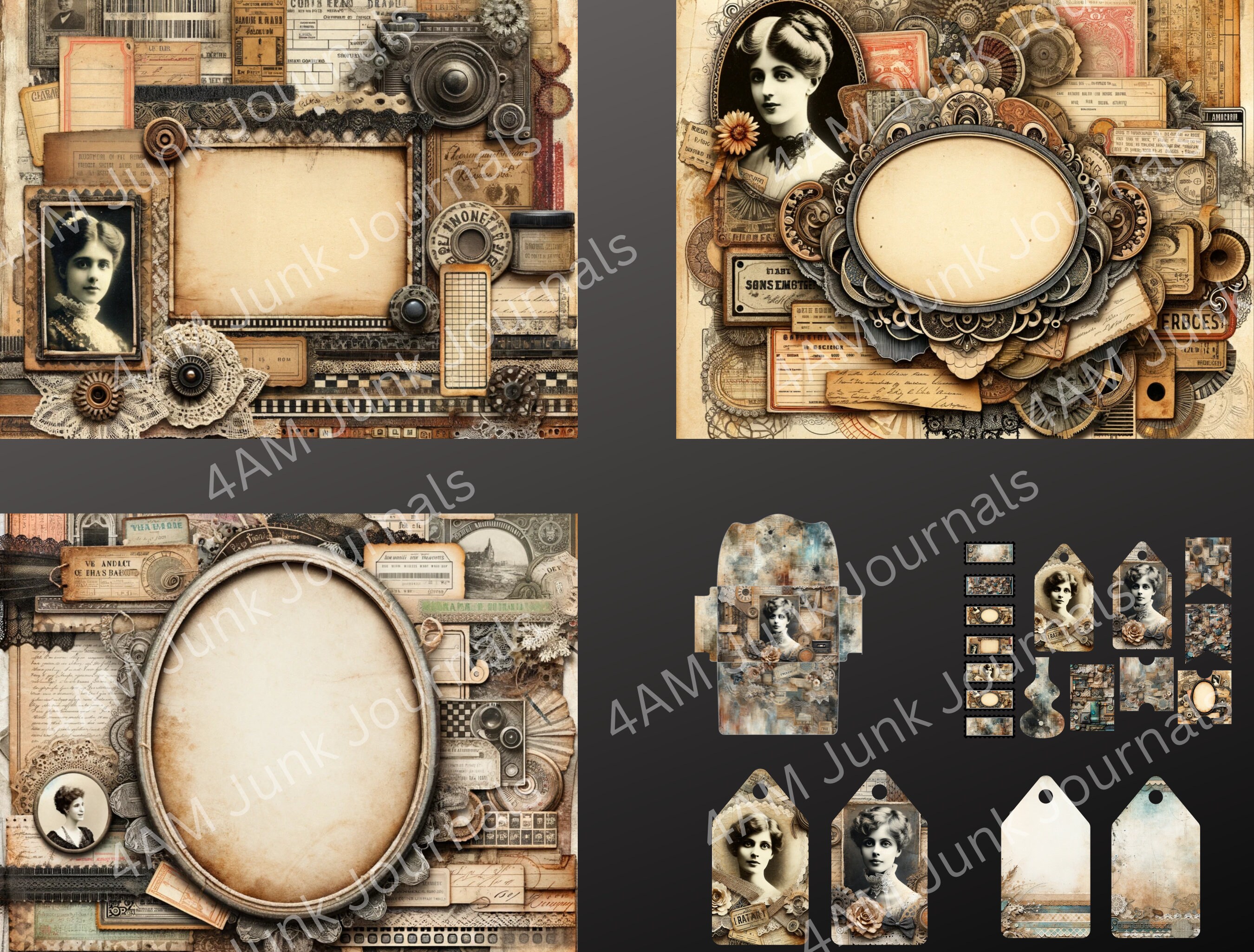 Timeless Tapestry: A Vintage Vignette Collection 15 Unique Images Bonus ...