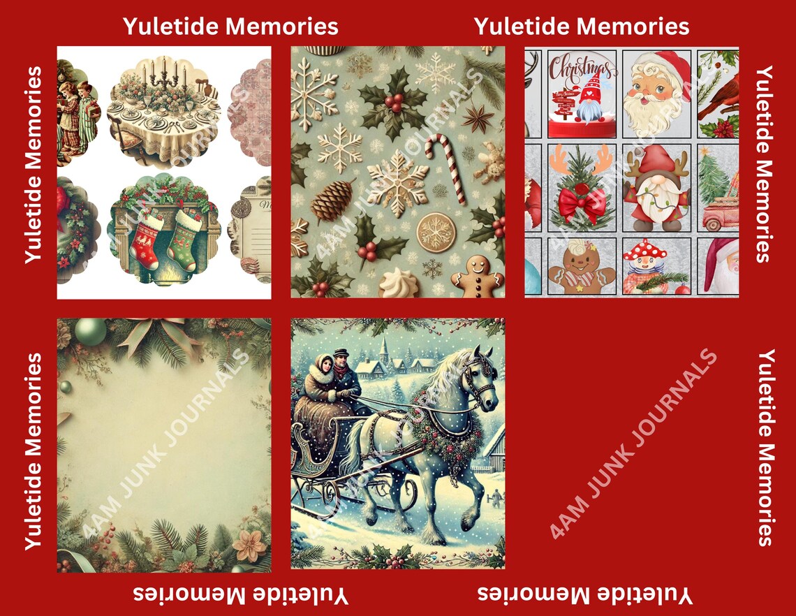 Yuletide Memories: 47 Vintage Christmas or Christmas in July Digital ...