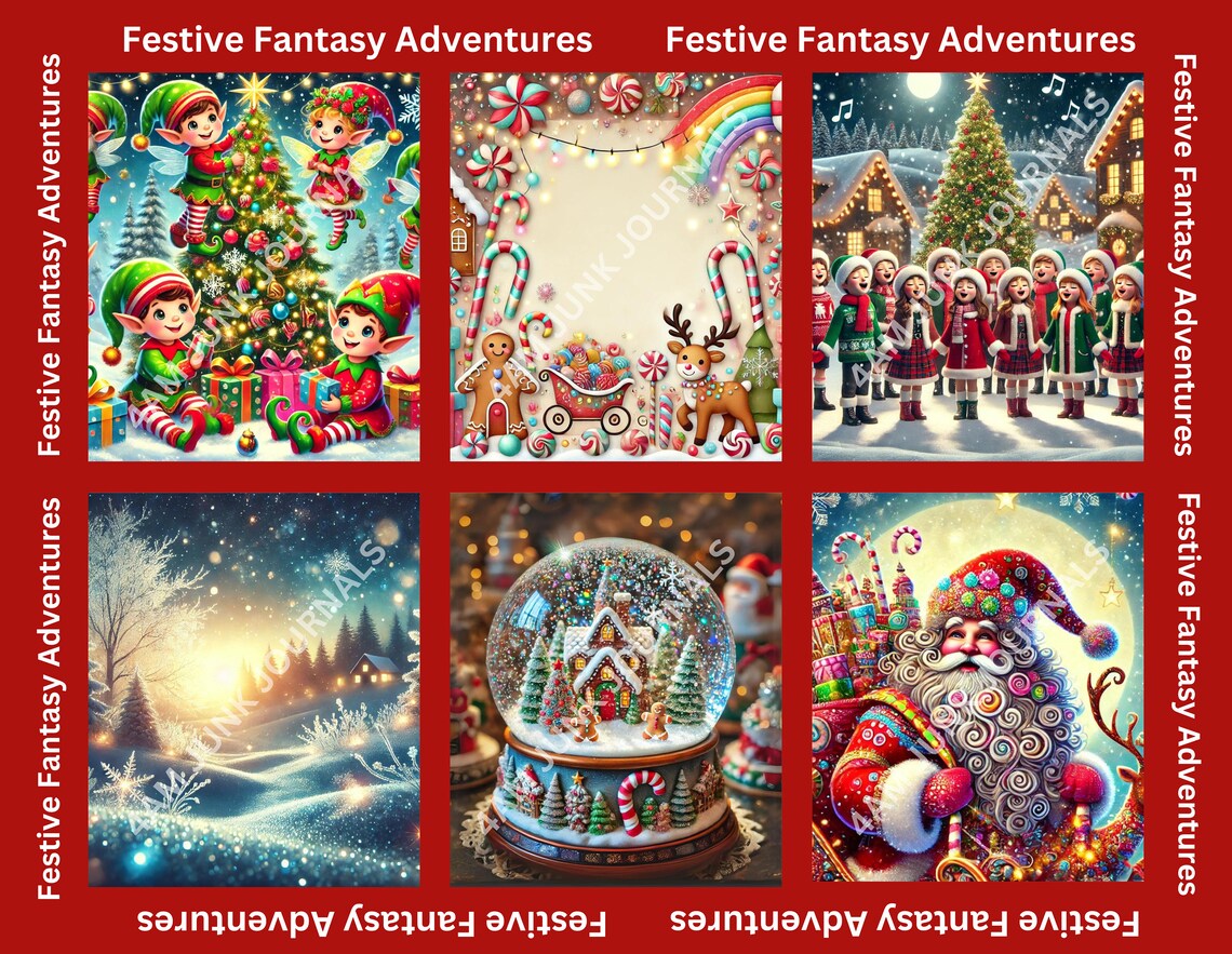 Festive Fantasy Adventures: 48 Whimsical Winter Images & Tags for ...