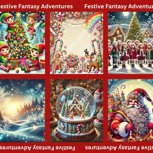 Festive Fantasy Adventures: 48 Whimsical Winter Images & Tags for ...