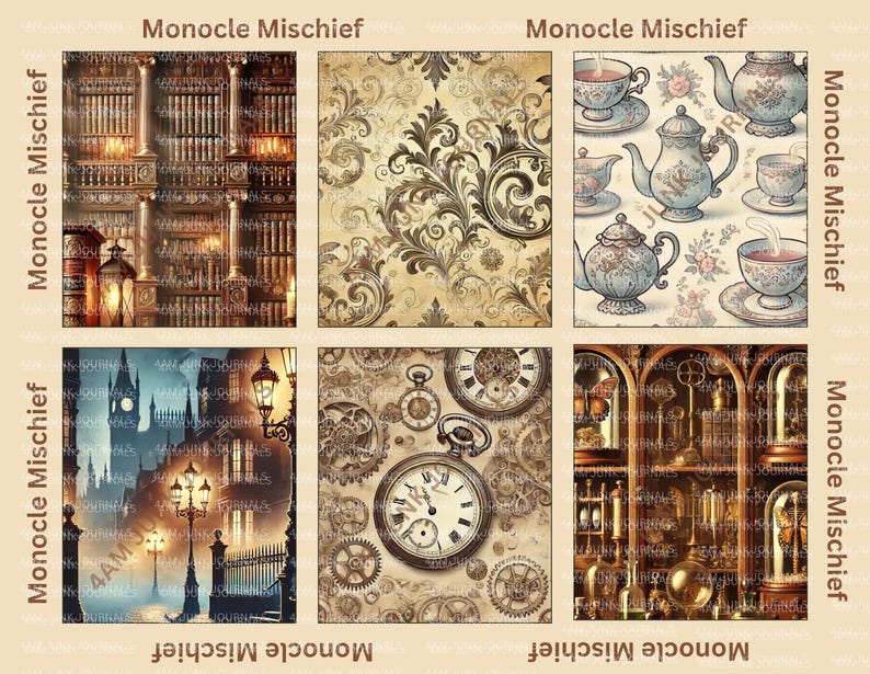 Monocle Mischief: A Curious Critter Collection - 16 File Digital ...