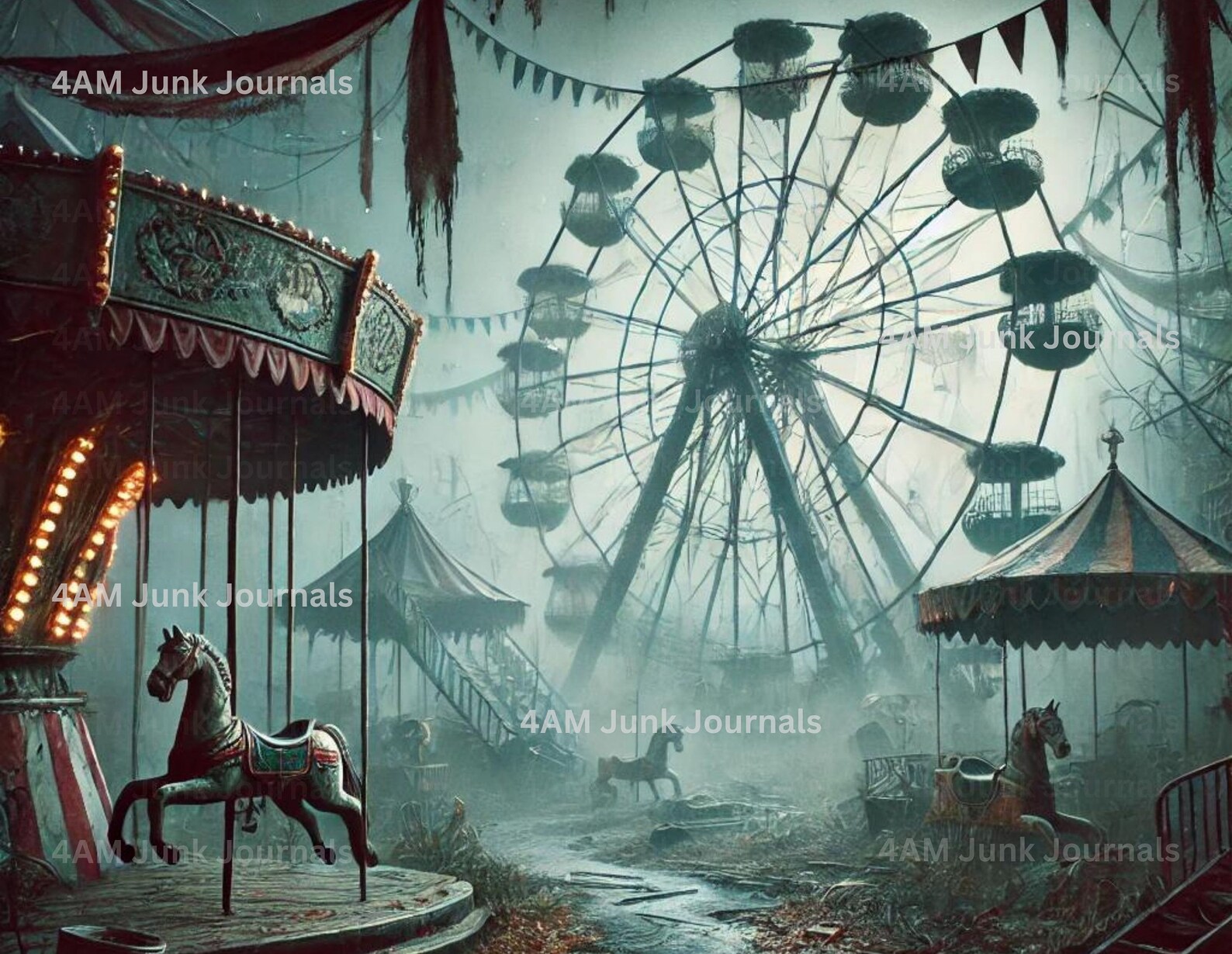 Macabre Mystique: Nightmare Under the Big Top Digital Circus Ephemera ...