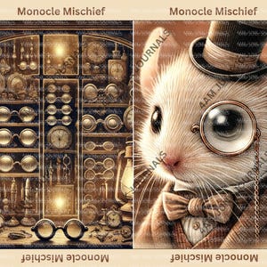 Monocle Mischief: A Curious Critter Collection - 16 File Digital ...