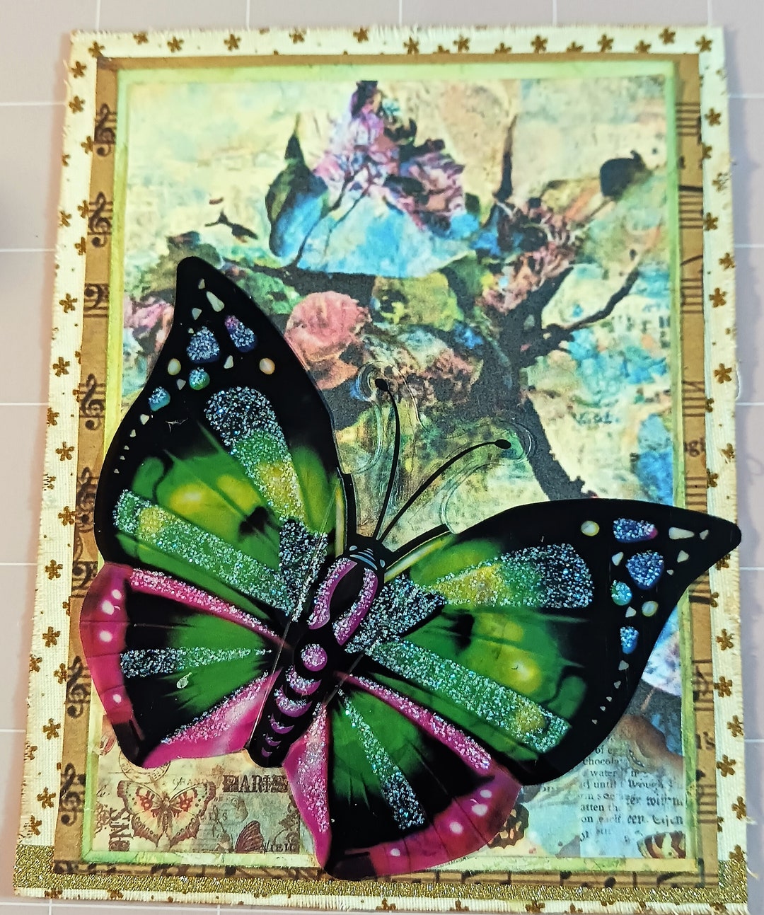Gorgeous Spring-themed Journal Topper for Your Junk Journals or Art ...