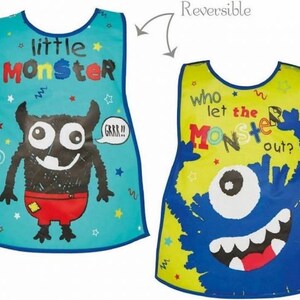 Children Wipe Clean Tabards PVC Messy Play Children Boys Girls Apron ...