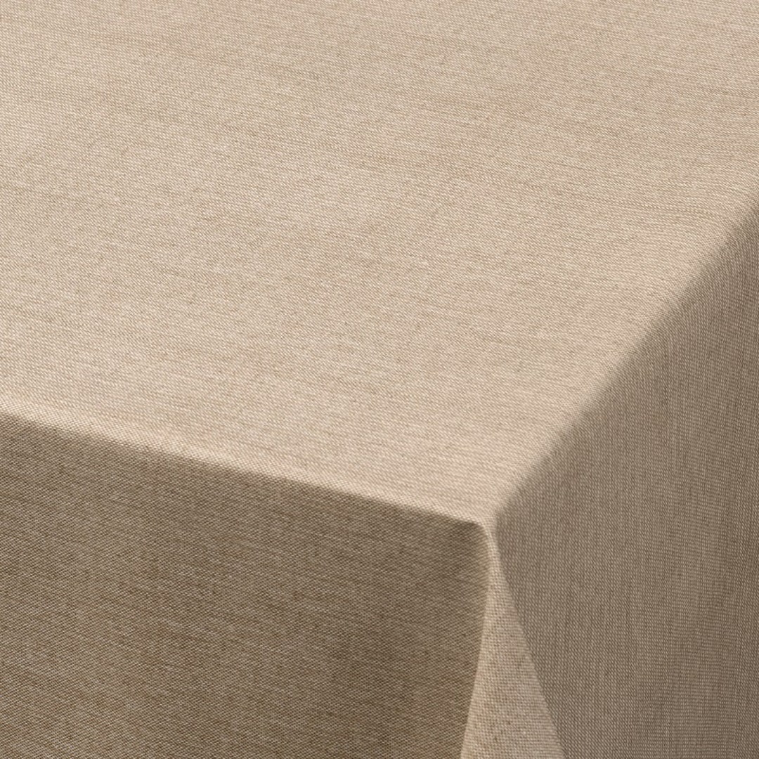 Mantel de PVC de lino, color beige, sencillo, liso, de vinilo ...