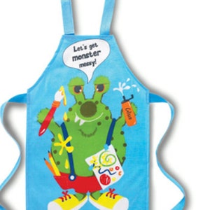 Children Wipe Clean Aprons PVC Messy Play Children Boys Girls Apron ...