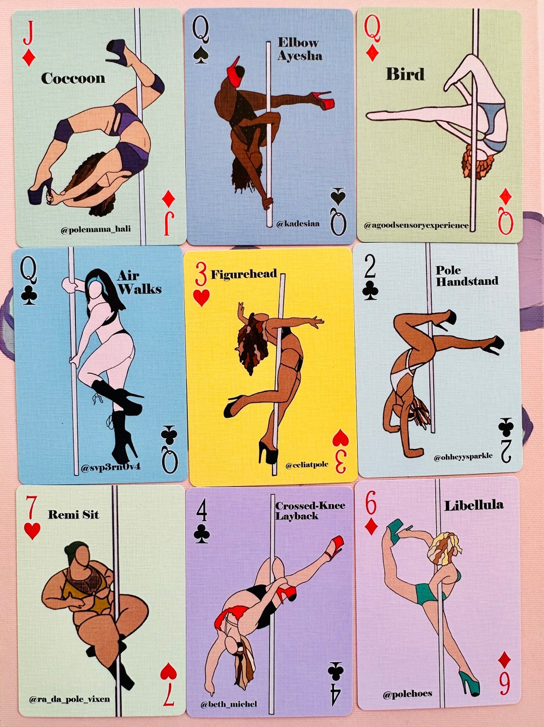 Pole Dance Card Deck - Etsy