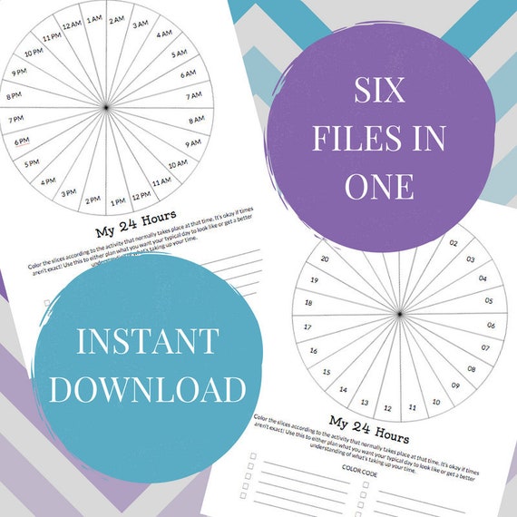 24 Hour Daily Planning Printable | Etsy