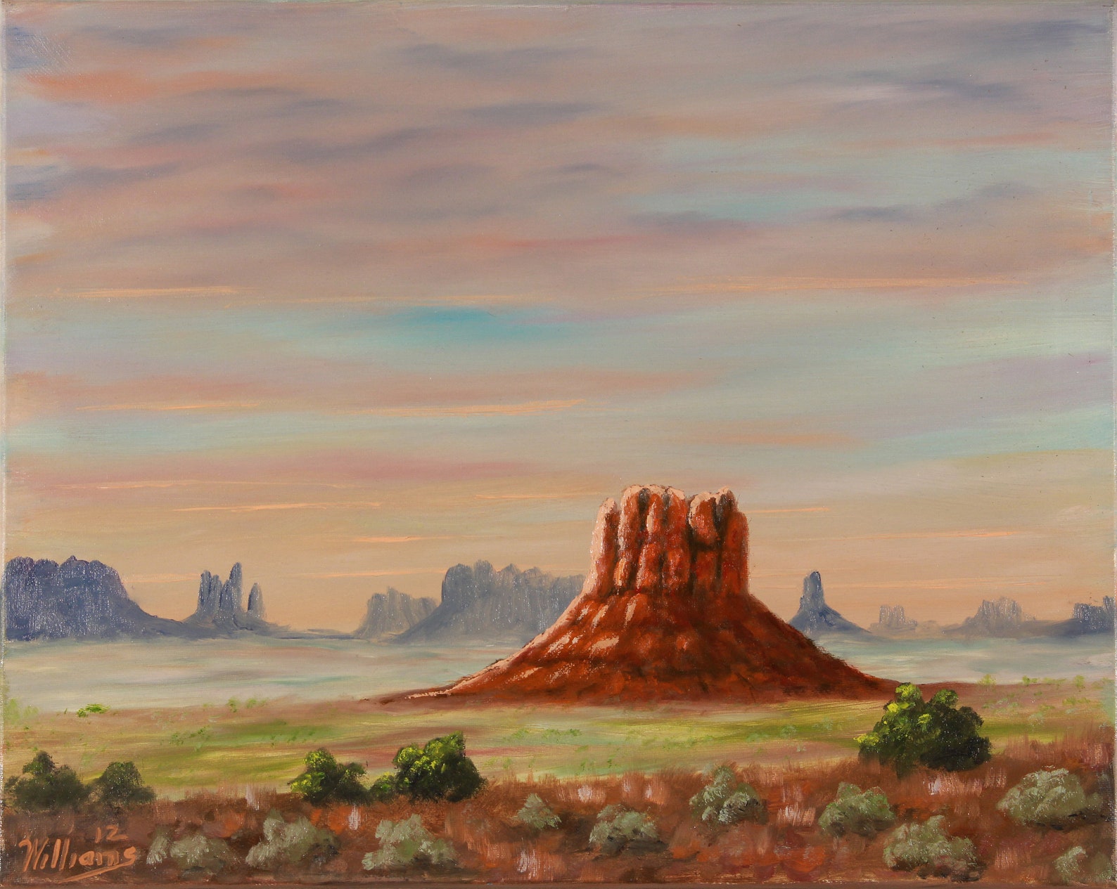 ORIGINAL Monument Valley Wall Art - Arizona Artwork - Arizona Mountain ...