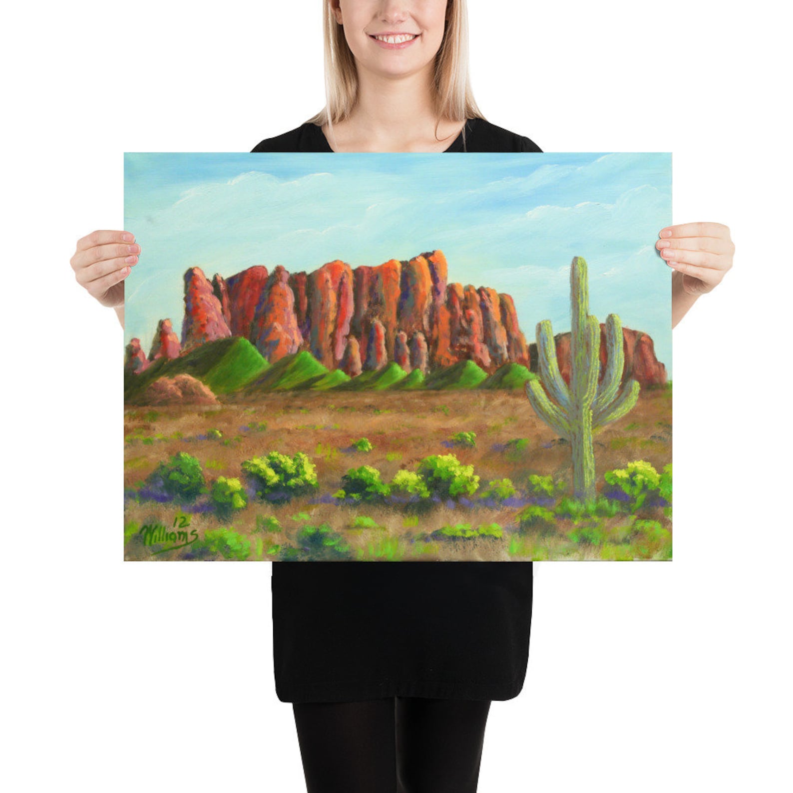 Superstition Mountain Wall Art - Apache Junction Arizona Painting ...