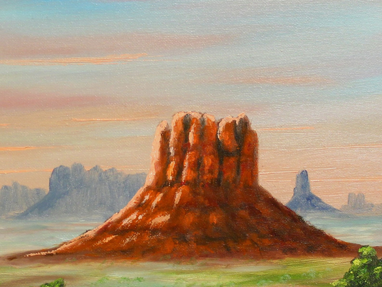 ORIGINAL Monument Valley Wall Art - Arizona Artwork - Arizona Mountain ...