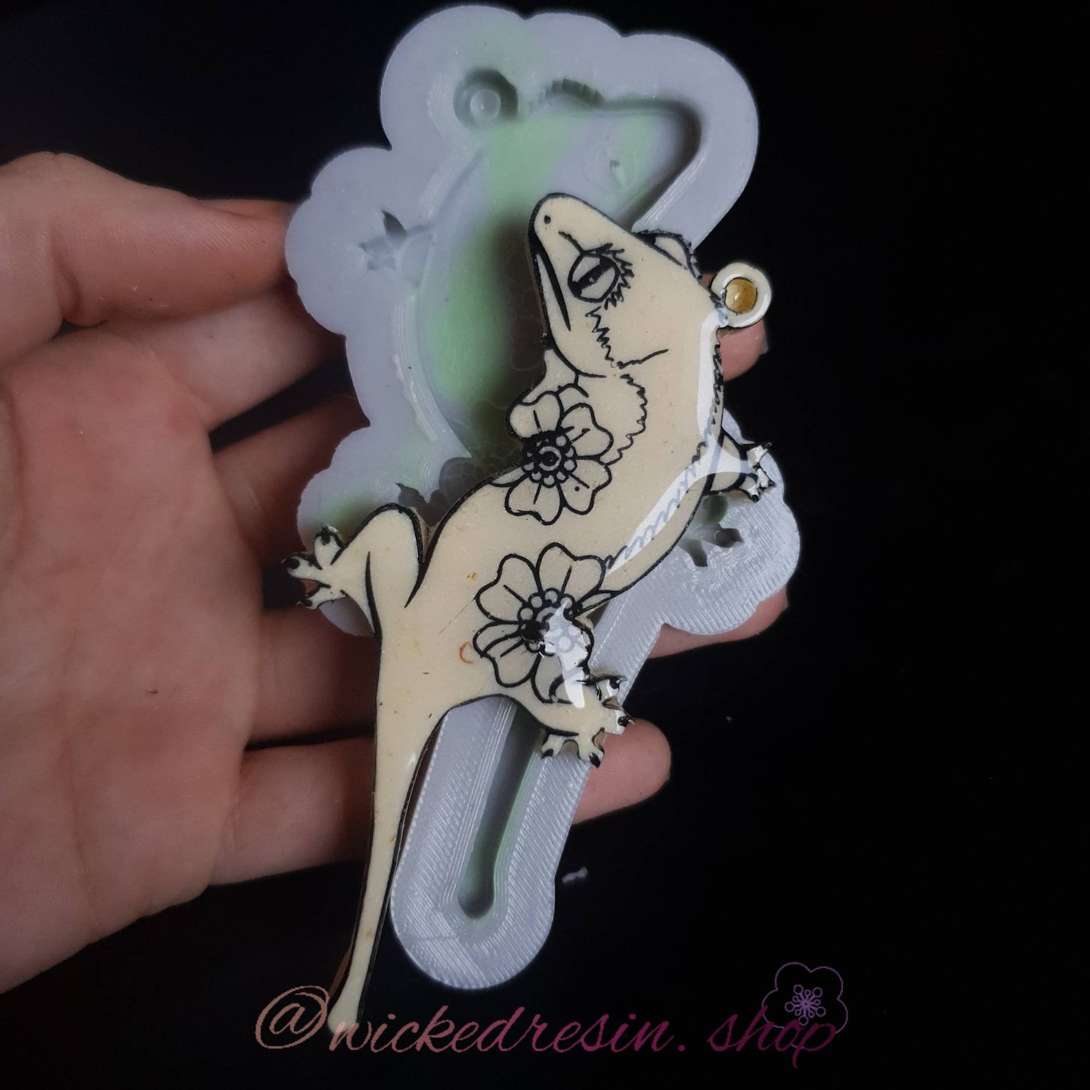 Crested Gecko Keychain Silicone Mold Resin Crafting Mold - Etsy