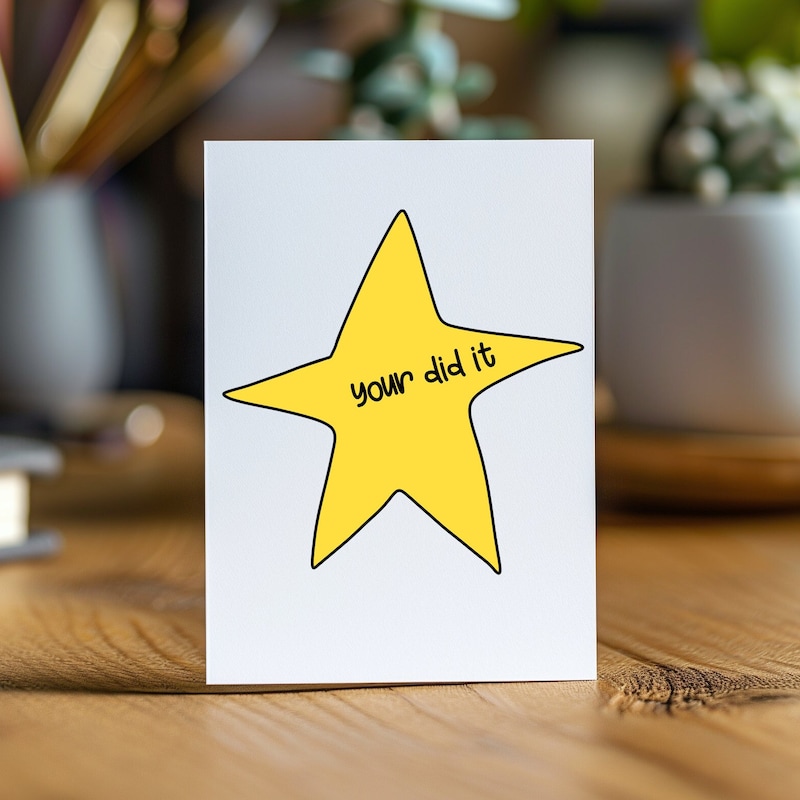 Your Did It Star Sticker - Etsy