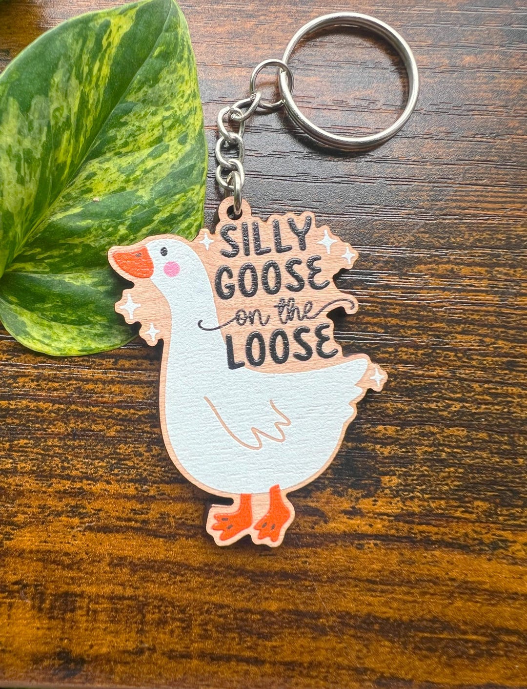 Silly Goose Keychain, Meme Goose Keychain, Funny Keychain, Meme ...