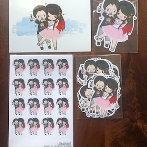 Die Cut Magnet Personalized Chibi Die Cut Magnet, Custom Artwork Magnet ...