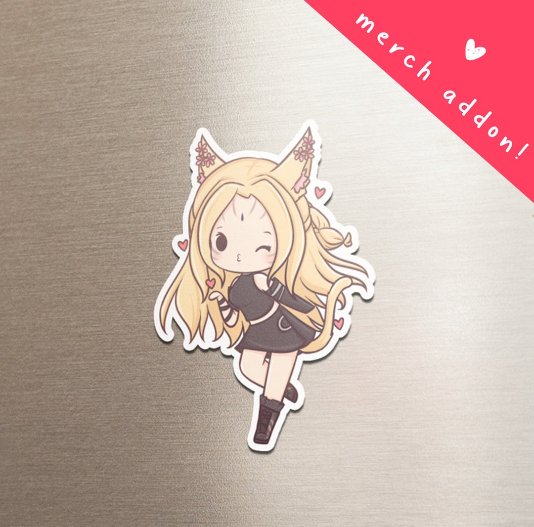 Die Cut Magnet Personalized Chibi Die Cut Magnet, Custom Artwork Magnet ...