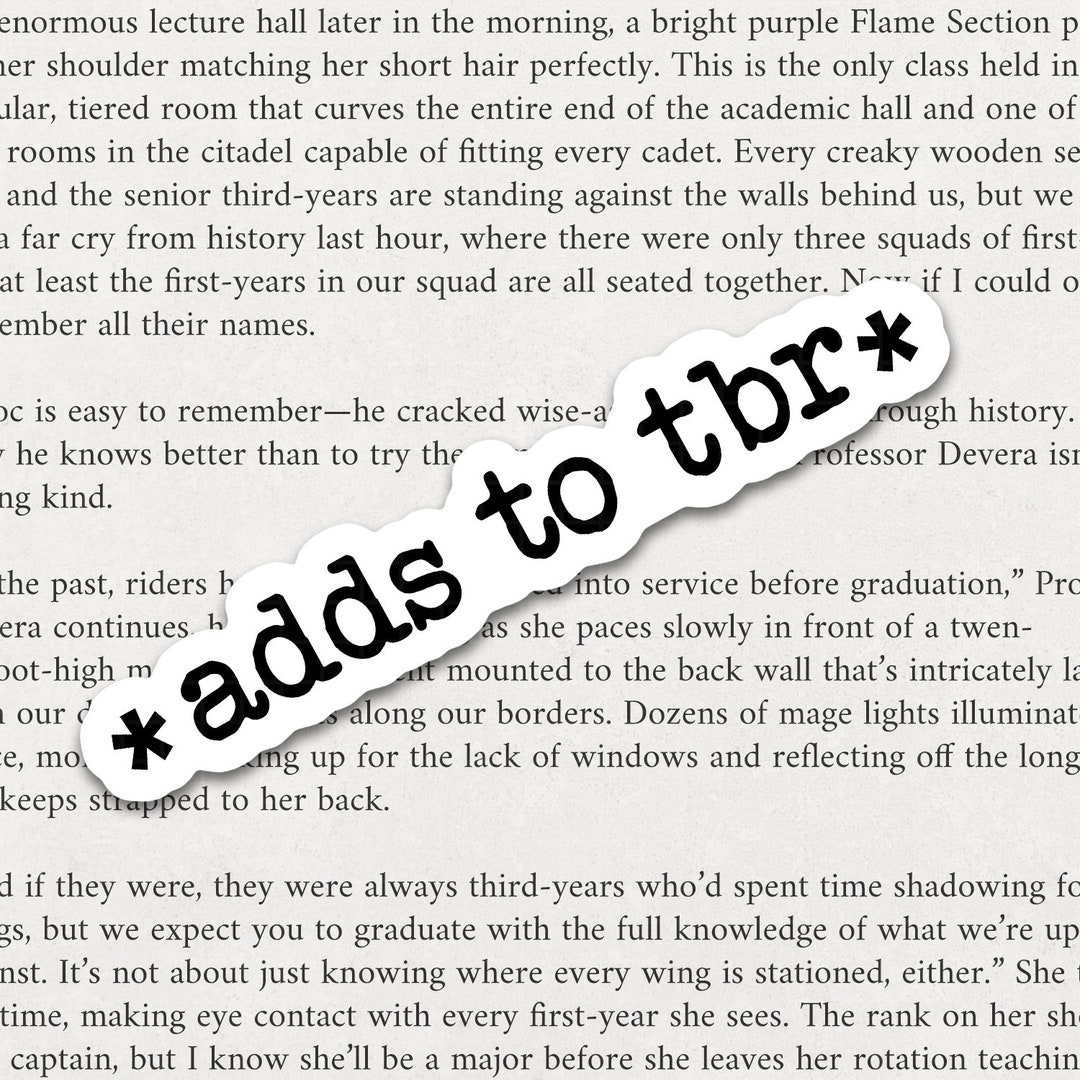 Adds to TBR Sticker, Bookish Sticker, Bookworm Sticker, Kindle Stickers ...