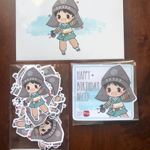 Die Cut Magnet Personalized Chibi Die Cut Magnet, Custom Artwork Magnet ...