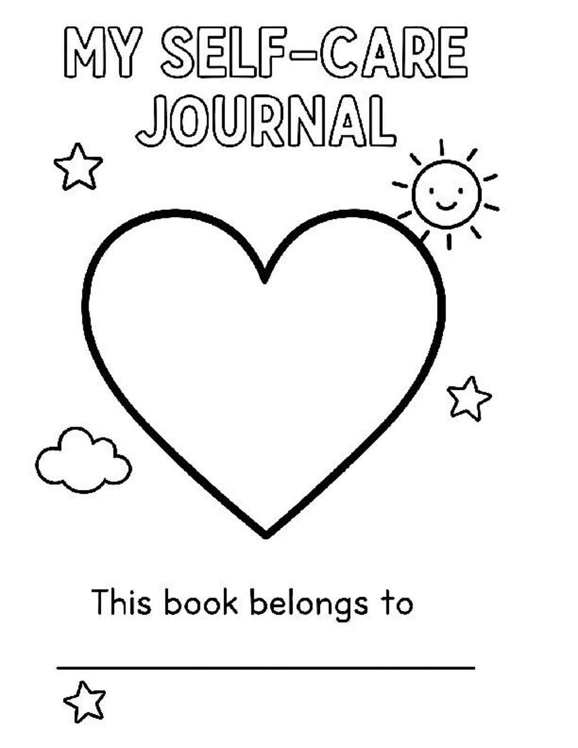 Preschool Self-care Journal Printable | Kids Coloring Book ...