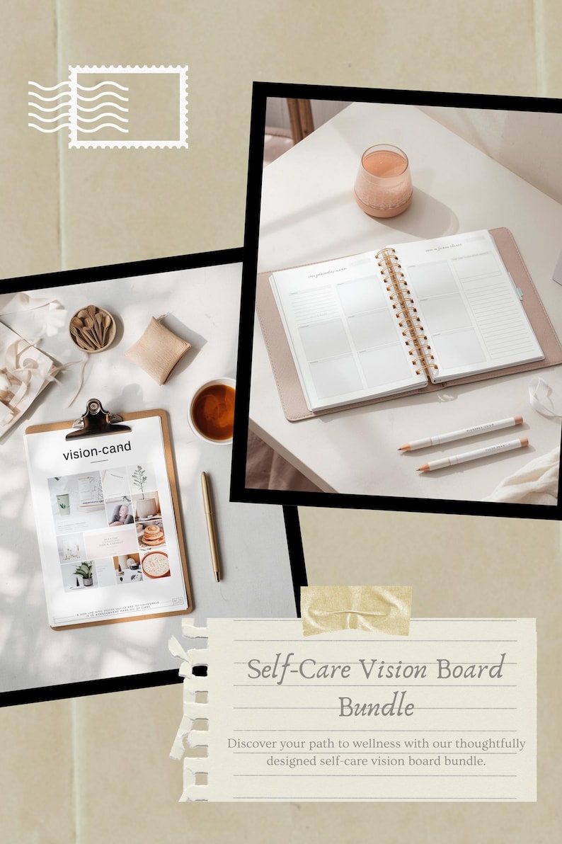 2026 Vision Board for Self-care - Printable Template - Digital Download ...