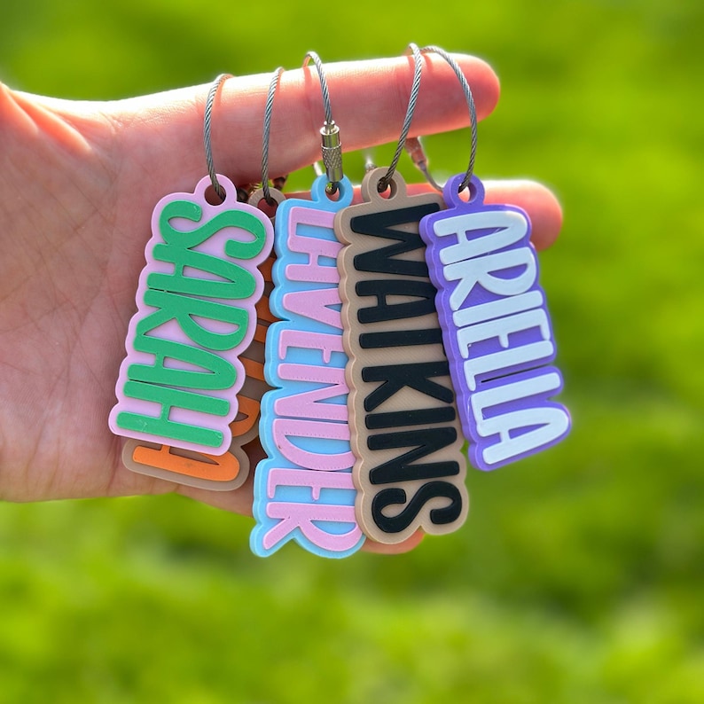 Diaper Bag Tag Personalized Nametag Daycare Label Diaper Bag Name Baby ...