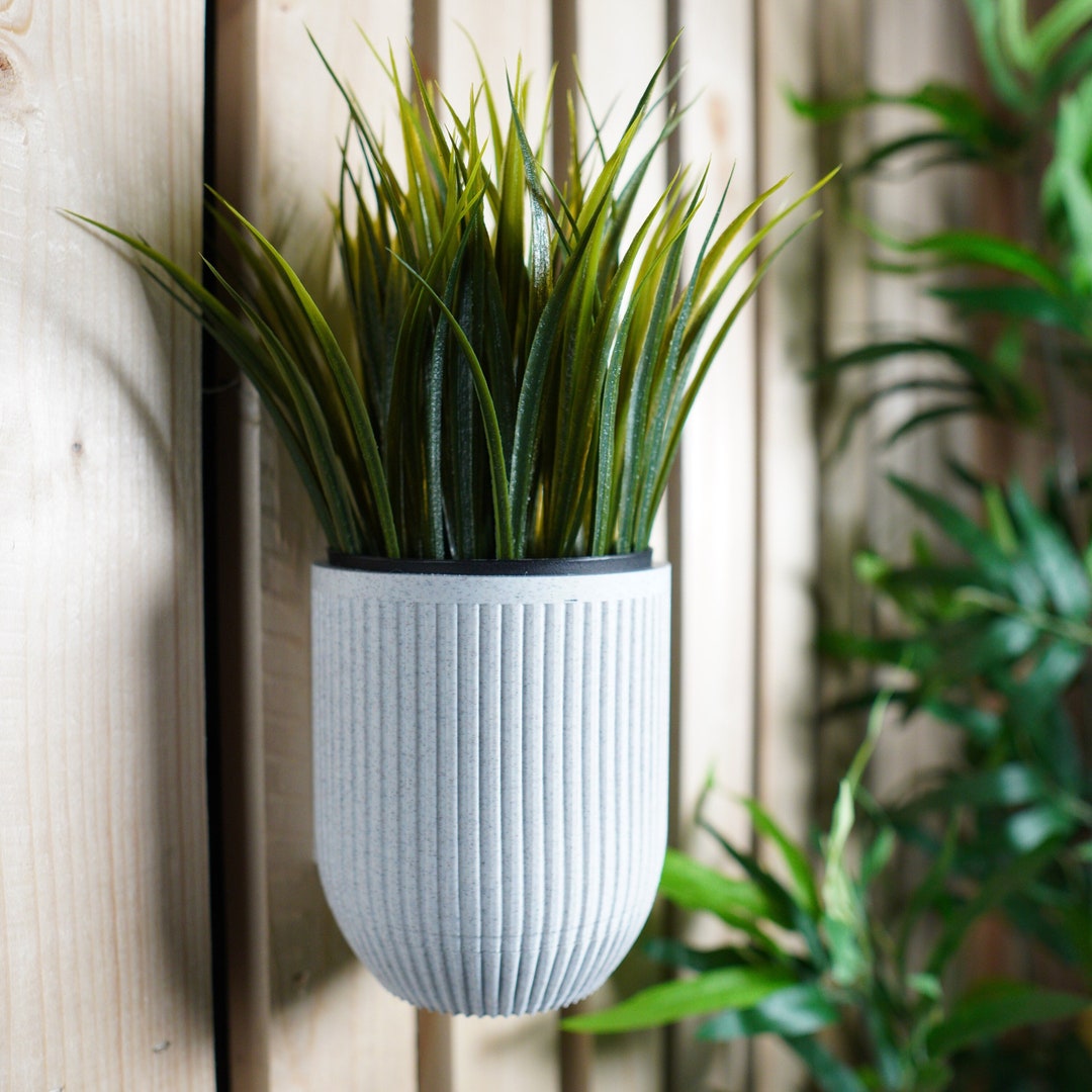 Indoor Planter Wall Pot, Mid-century Wall Planter With Removable Drip ...
