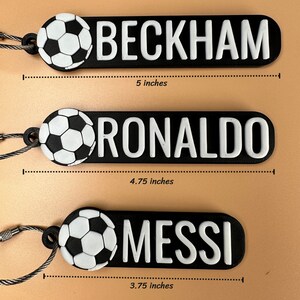Personalized Soccer Keychain | Backpack Tags, 3D Printed Keychains, Kid ...