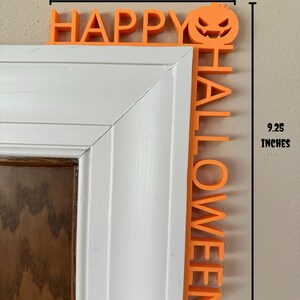 Happy Halloween Door Decorations | 3D Printed, Custom Colors, Easy ...