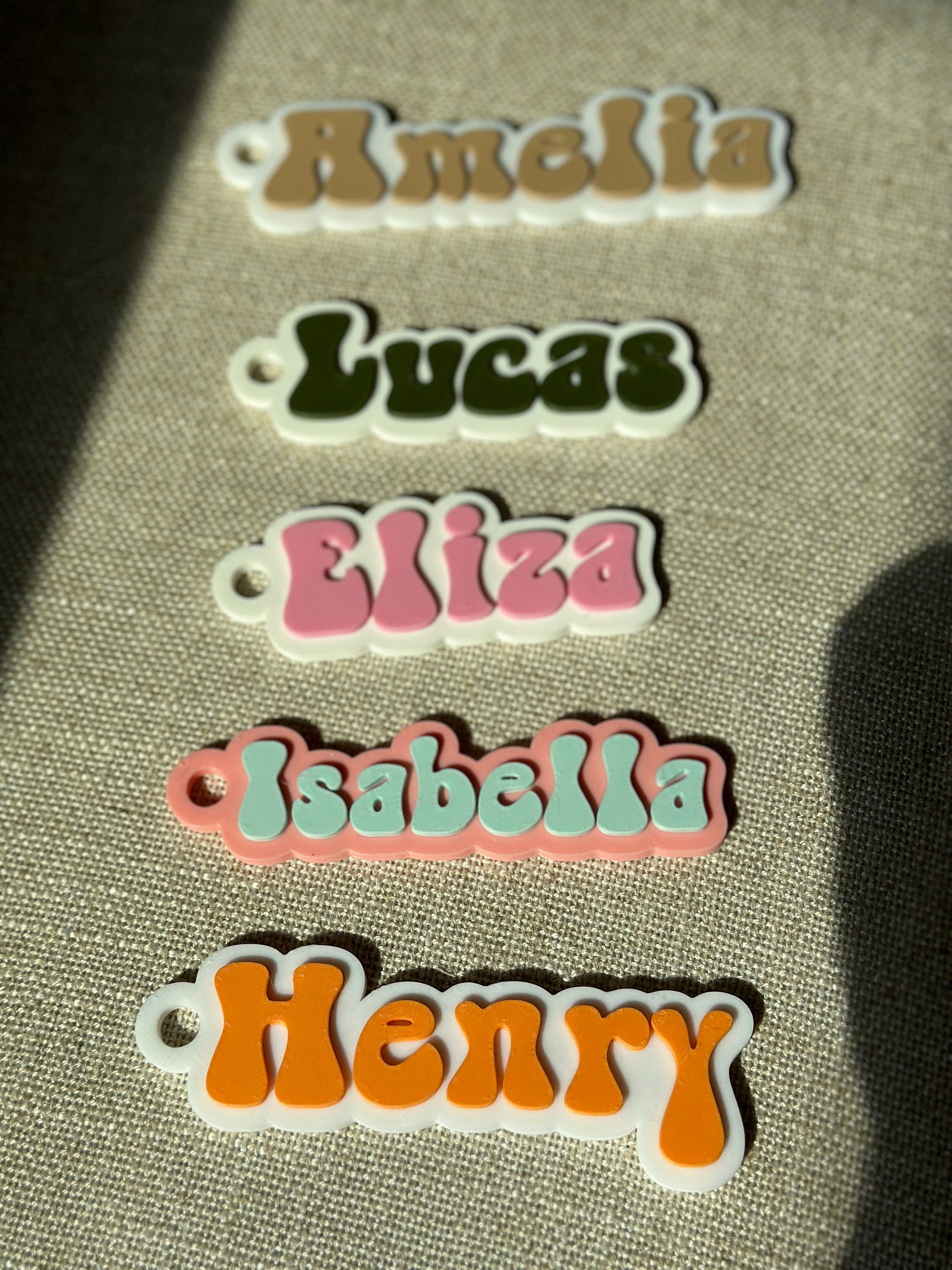 3D Bag Tag Keychain | Quick Delivery | Name Tag Luggage Tag Diaper Bag ...