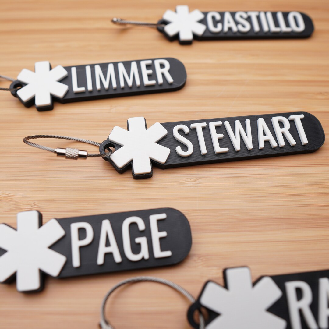 Personalized EMT Keychain Bag Tag | Emergency Medical Technician Custom ...