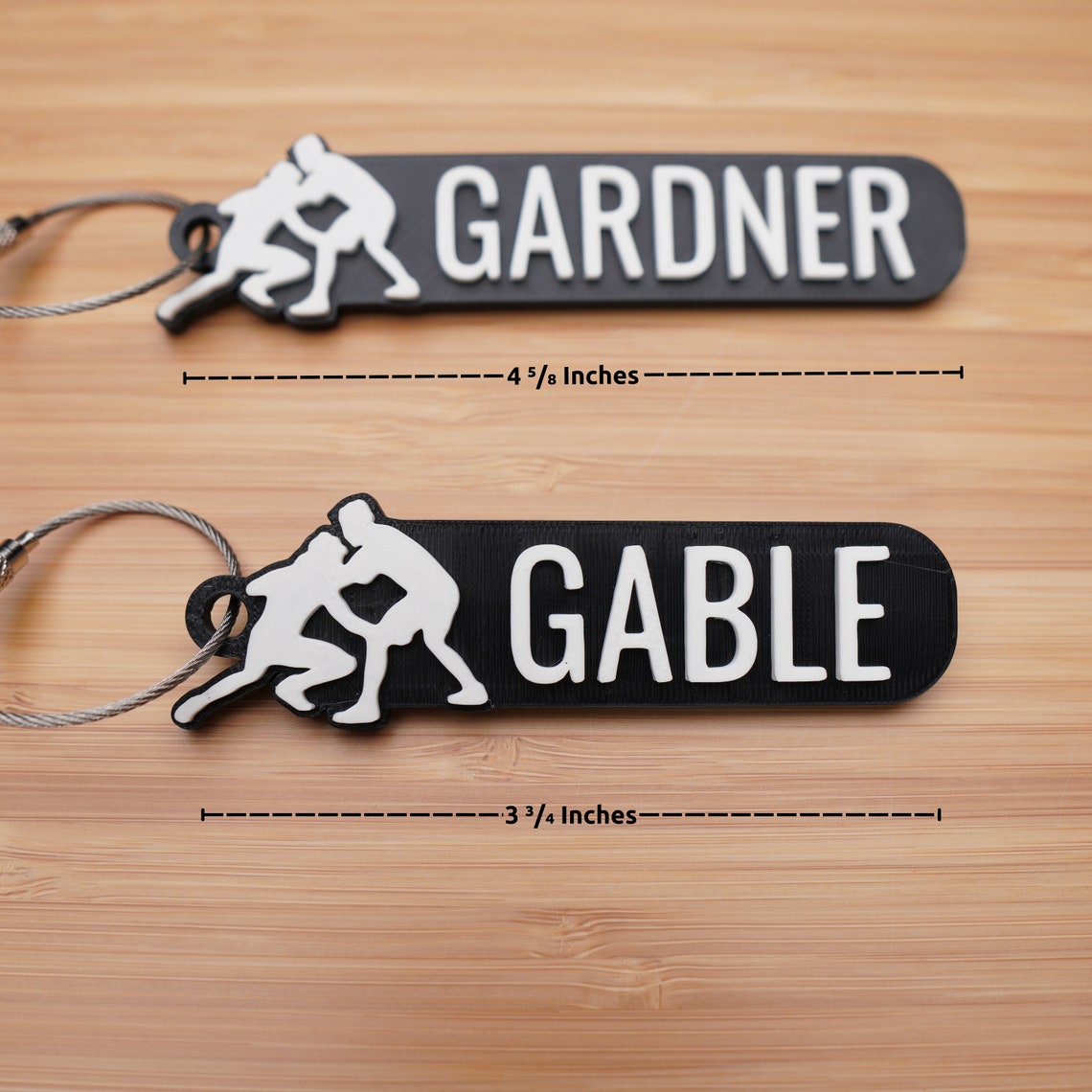 Personalized Westling Keychain Bag Tags | Backpack Tags, 3D Printed ...