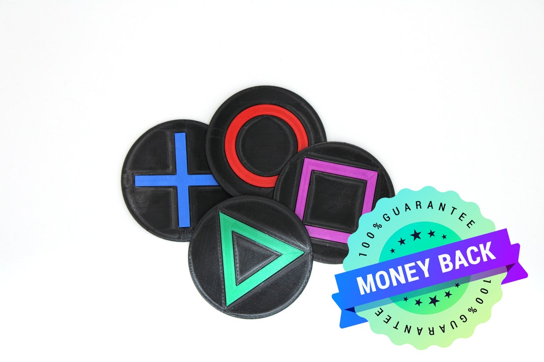 Playstation Themed Drink Coasters Pack of 4 Coasters PS4 - Etsy