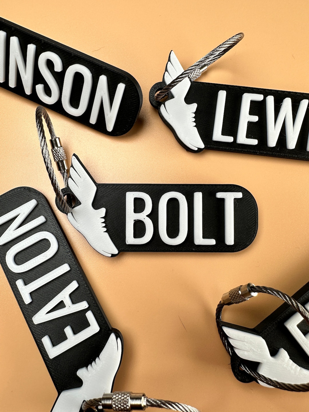 Personalized Track Keychain | Backpack Tags, 3D Printed Keychains, Kid ...