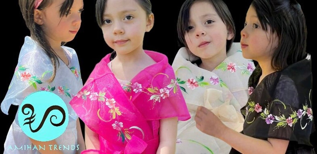 Filipiniana Kids Wrap Around hand Painted Designs Vary - Etsy