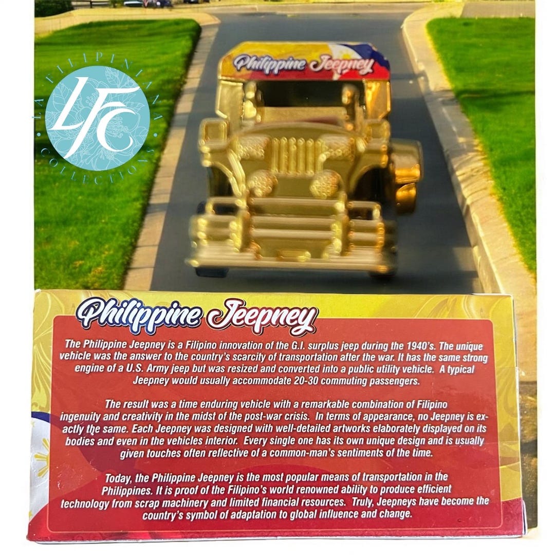 Philippine Jeepney (special Gold Edition) Collectible - Etsy UK